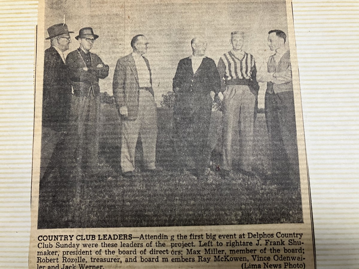 1976 Course expansion- Board Members 1 – Delphos Country Club – Delphos, OH 1976 Course expansion- Board Members 1 – Delphos Country Club – Delphos, OH